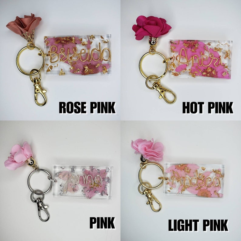 Wire Name Resin Keychain Name Keychain Wire Name Keychain - Etsy