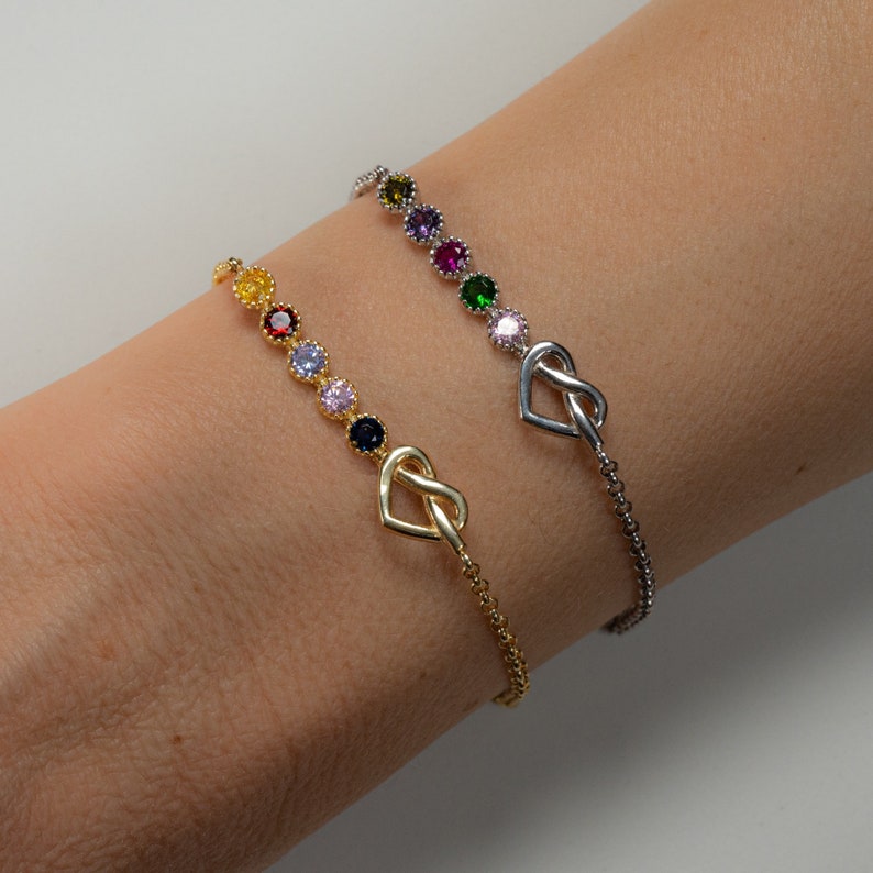 Custom Multiple Birthstone Bracelet Birthstone Bracelet for - Etsy