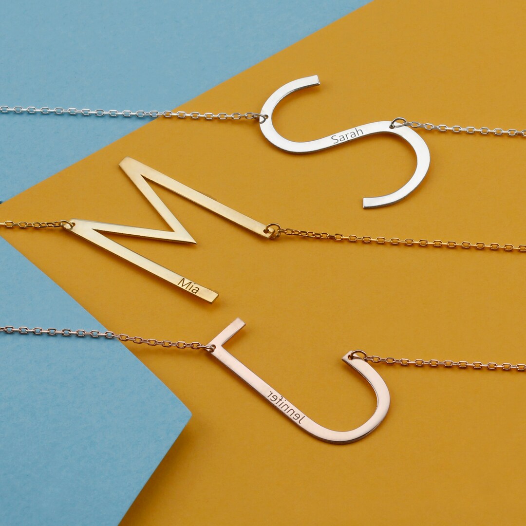 big-letter-necklace-oversized-letter-necklace-personalized-etsy