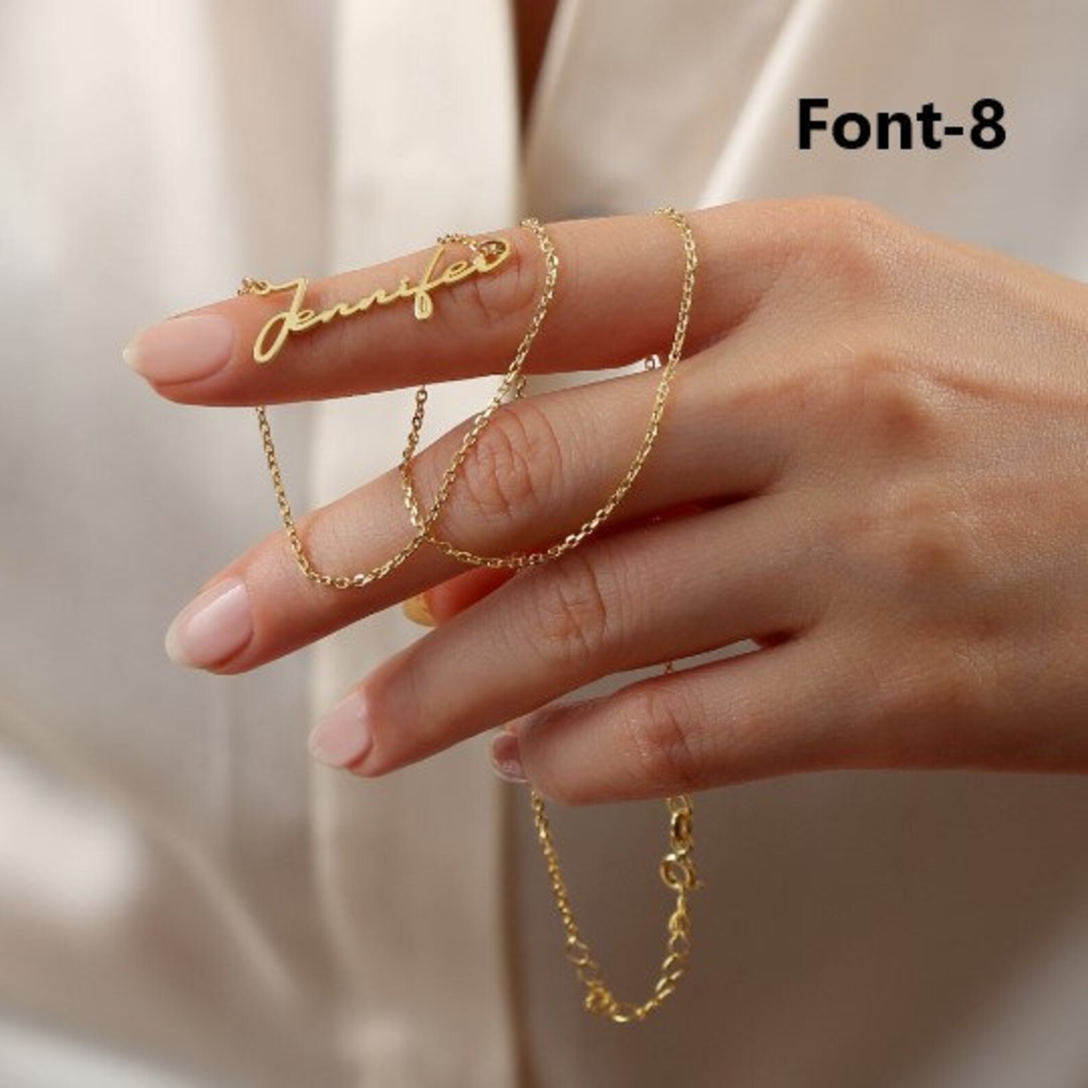 Name Necklace Cursive Name Necklace Personalized Name - Etsy