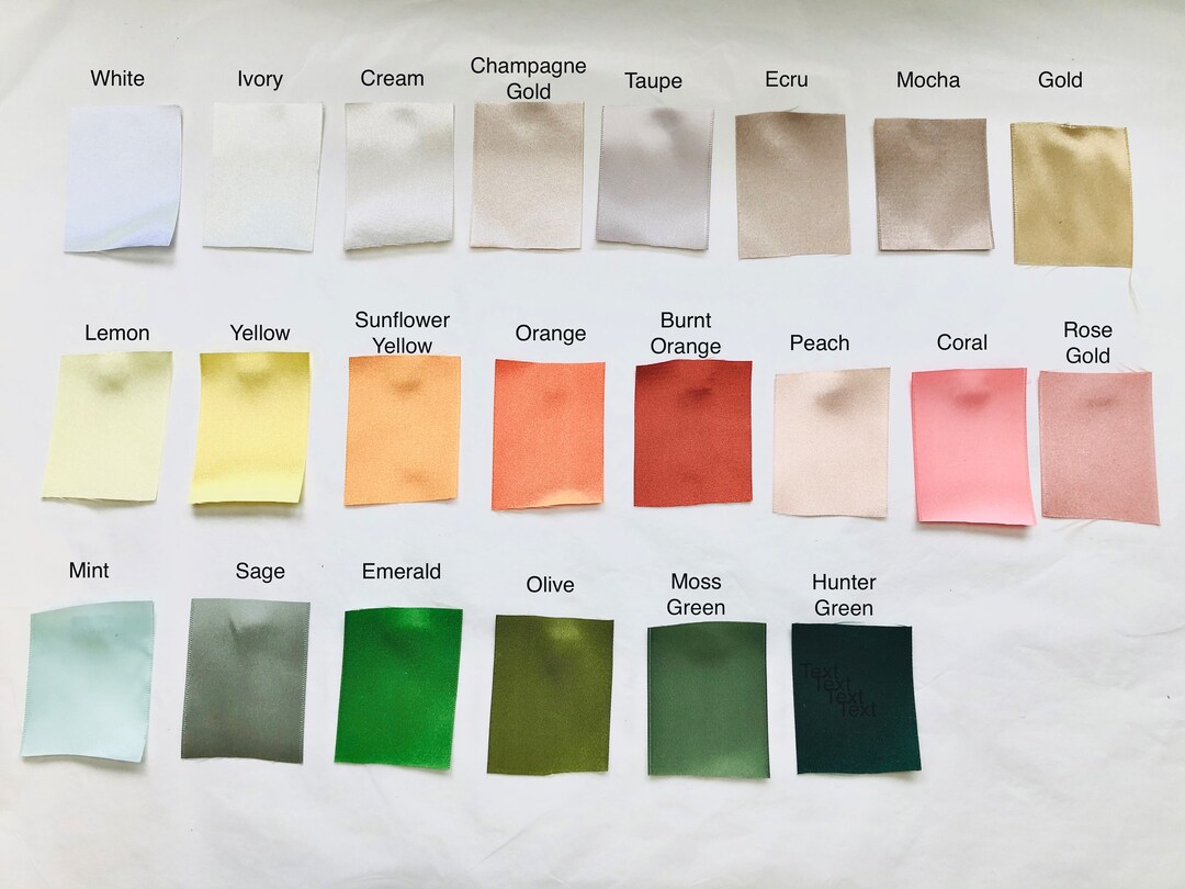 Ribbon Samples, Colour Matching, Colour Coordinating, Samples of Ribbon ...