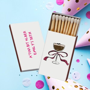 A' Tini Bit Older Espresso Martini With Bow Personalized Birthday Match ...