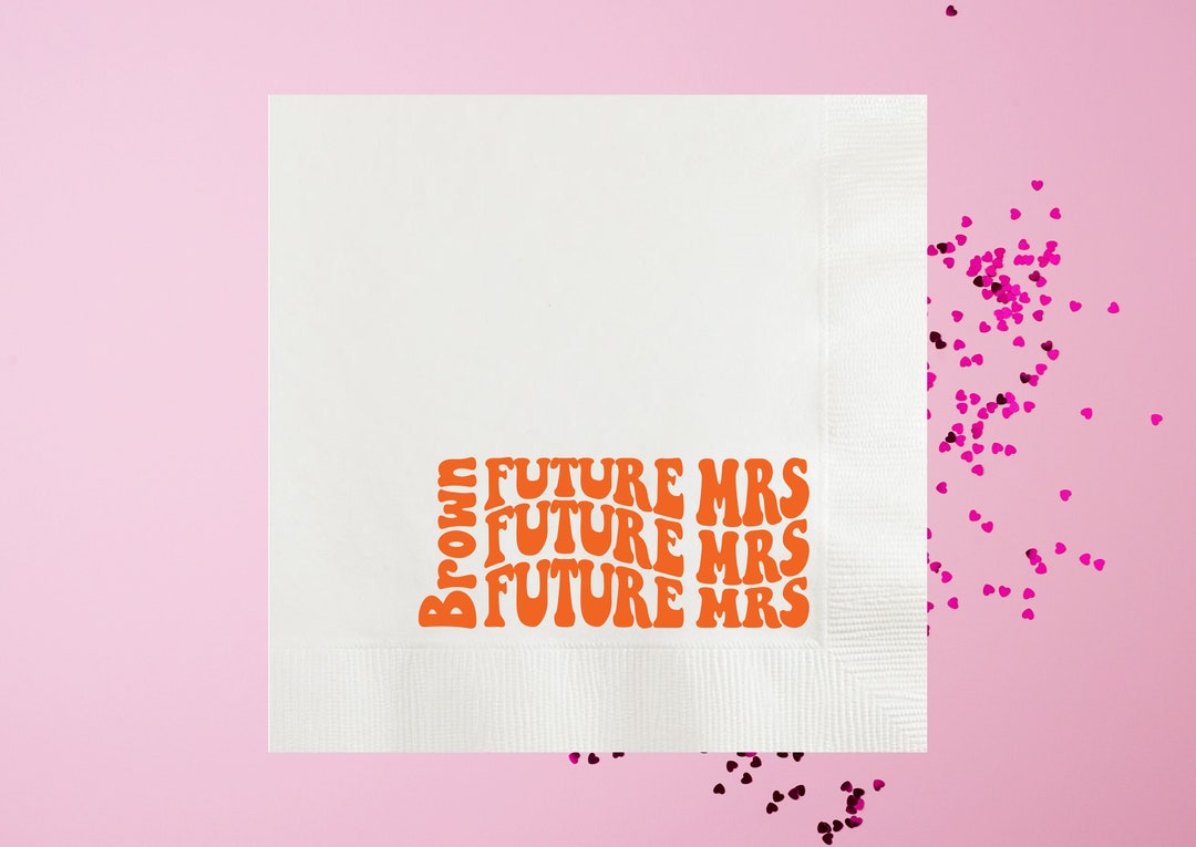 Future Mrs Groovy Retro Personalized Bachelorette Bridal Shower ...
