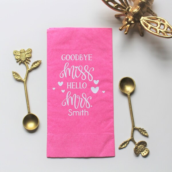 Goodbye Miss Hello Mrs - Etsy