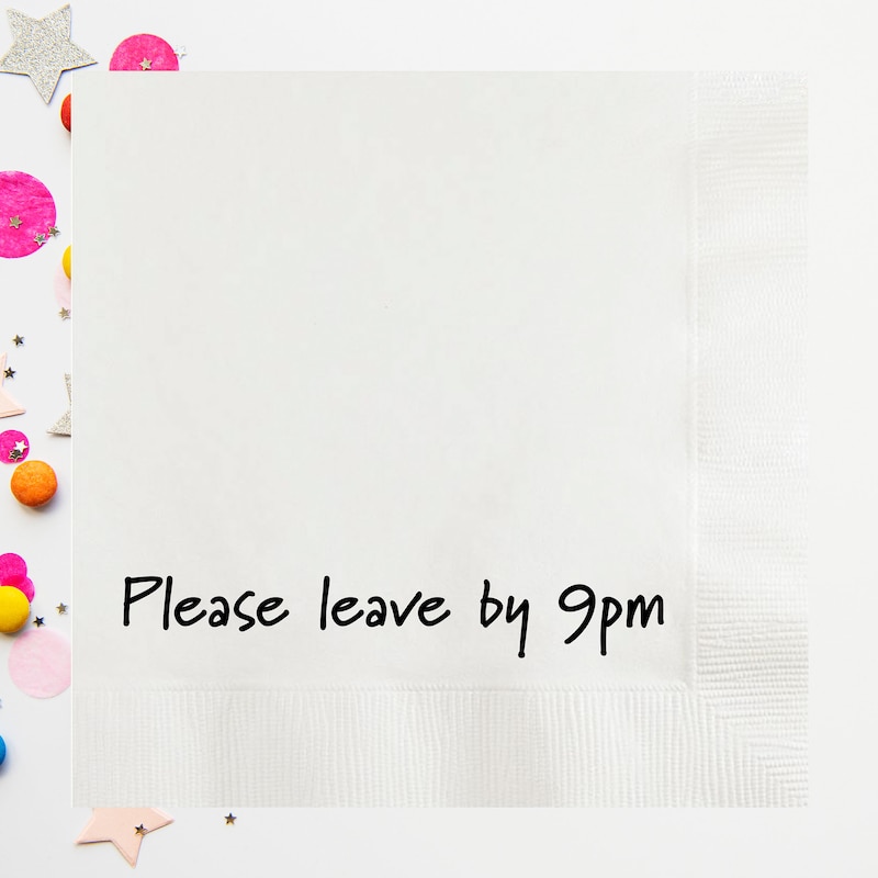 Please Leave by 9 - Etsy