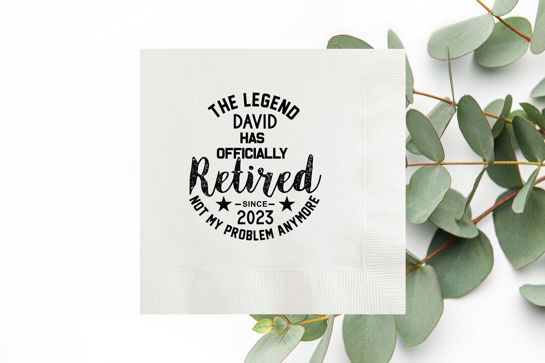 The Legend Officially Has Retired, Happy Retirement Custom Paper ...