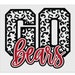 Leopard Print Go Bears SVG: Athletic Cut File - Etsy