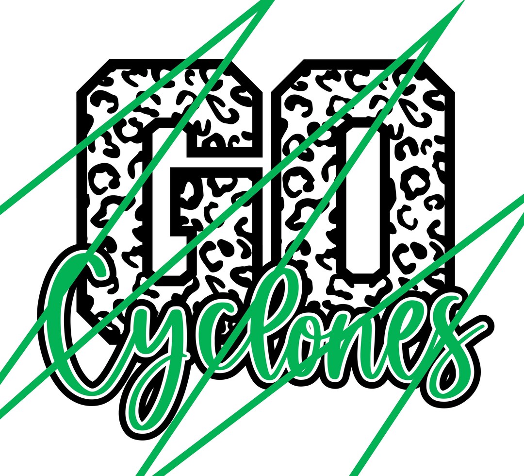 Go Cyclones. Cyclones Leopard Print Athletic SVG Png Jpg Eps and Dxf ...