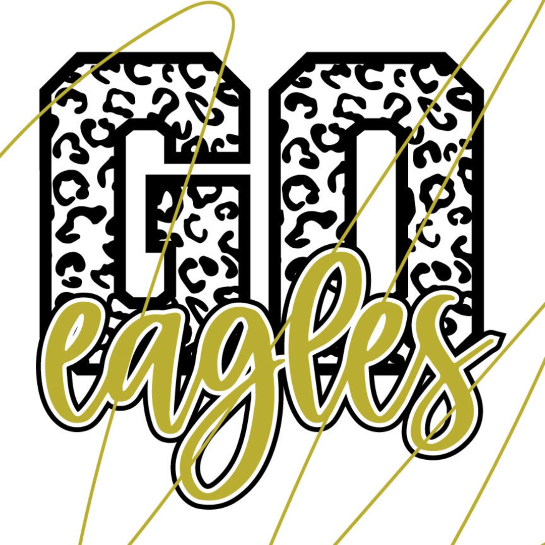 Go Eagles. Eagles Leopard Print Athletic SVG Png Jpg Eps and Dxf Cut ...