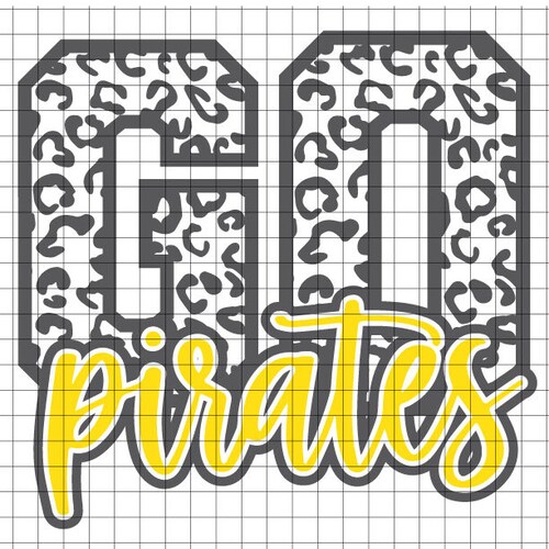 Go Pirates Cut File for Cricut and Silhouette. SVG. Dxf. Png. | Etsy