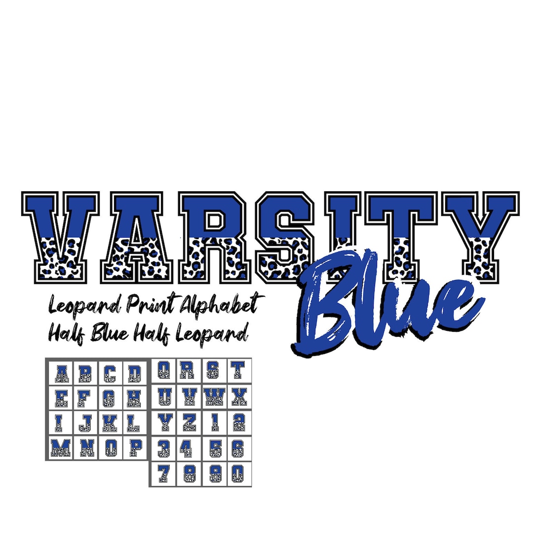 Leopard Print Athletic Alphabet and Numbers for Silhouette, (UPDATED ...