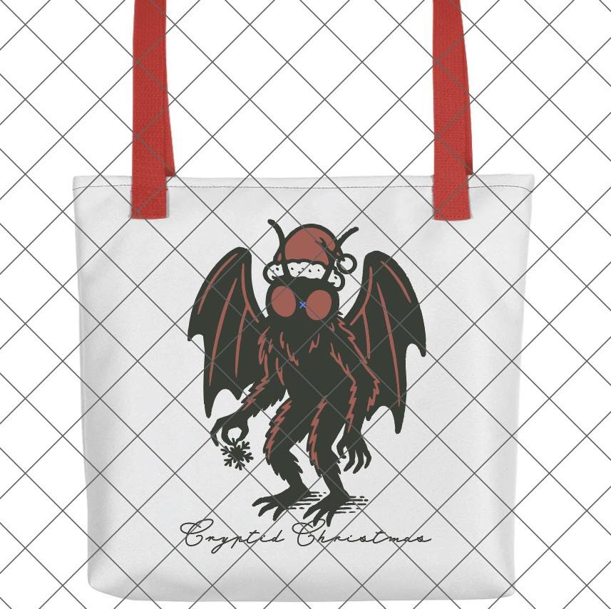 Mothman Christmas PNG | Cryptid Santa Clipart | Funny Holiday ...
