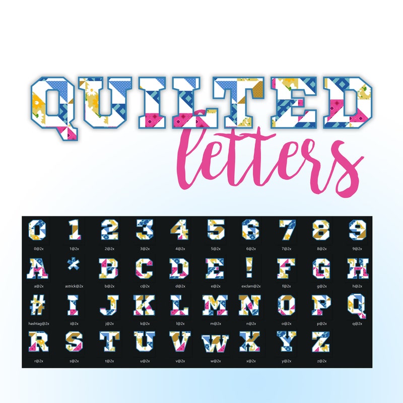 Quilted Alphabet - Etsy
