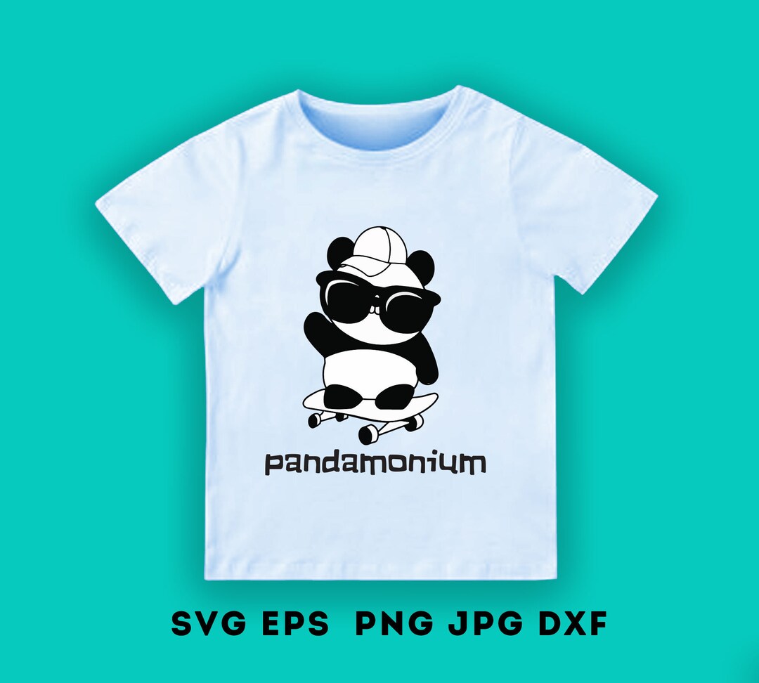 Panda Svg Eps Png Jpg Dxf Pandamonium SVG Panda Cricut or Silhouette ...