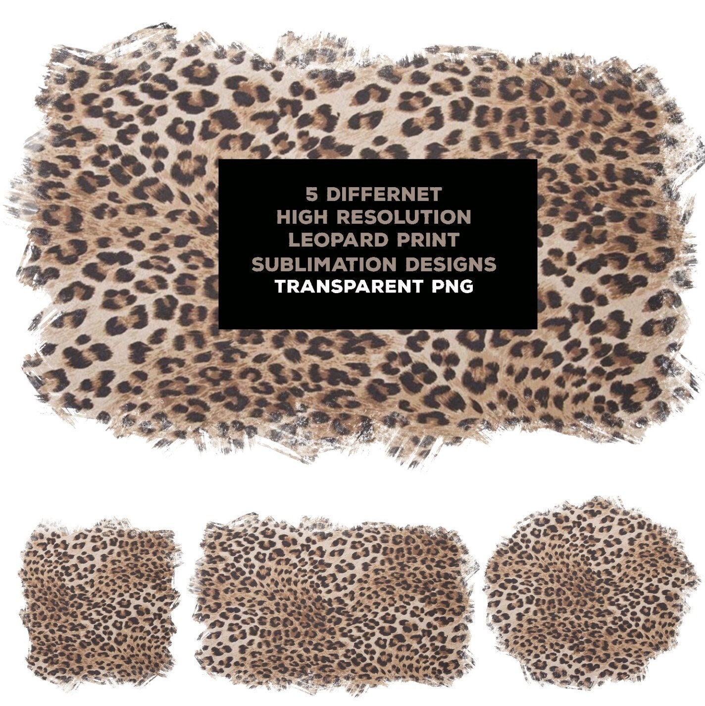Leopard Print Swatches for Sublimation. Diy Leopard Print - Etsy
