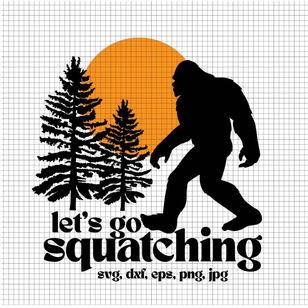Sasquatch SVG: Bigfoot Cut File for Cricut, Laser, Silhouette - Etsy