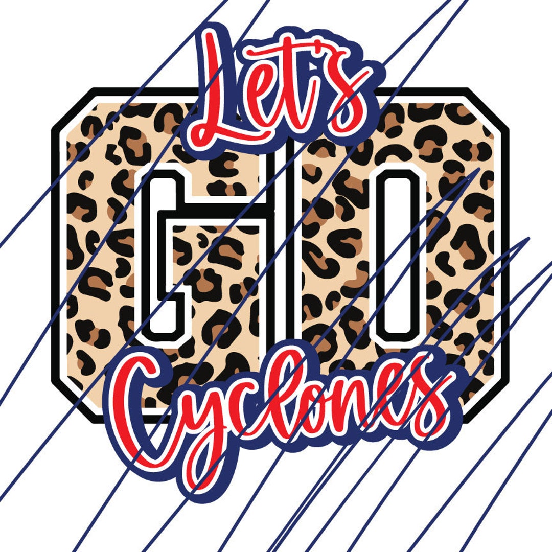 Lets Go Cyclones Cut File for Cricut and Silhouette. SVG. Dxf. Png. Jpg ...