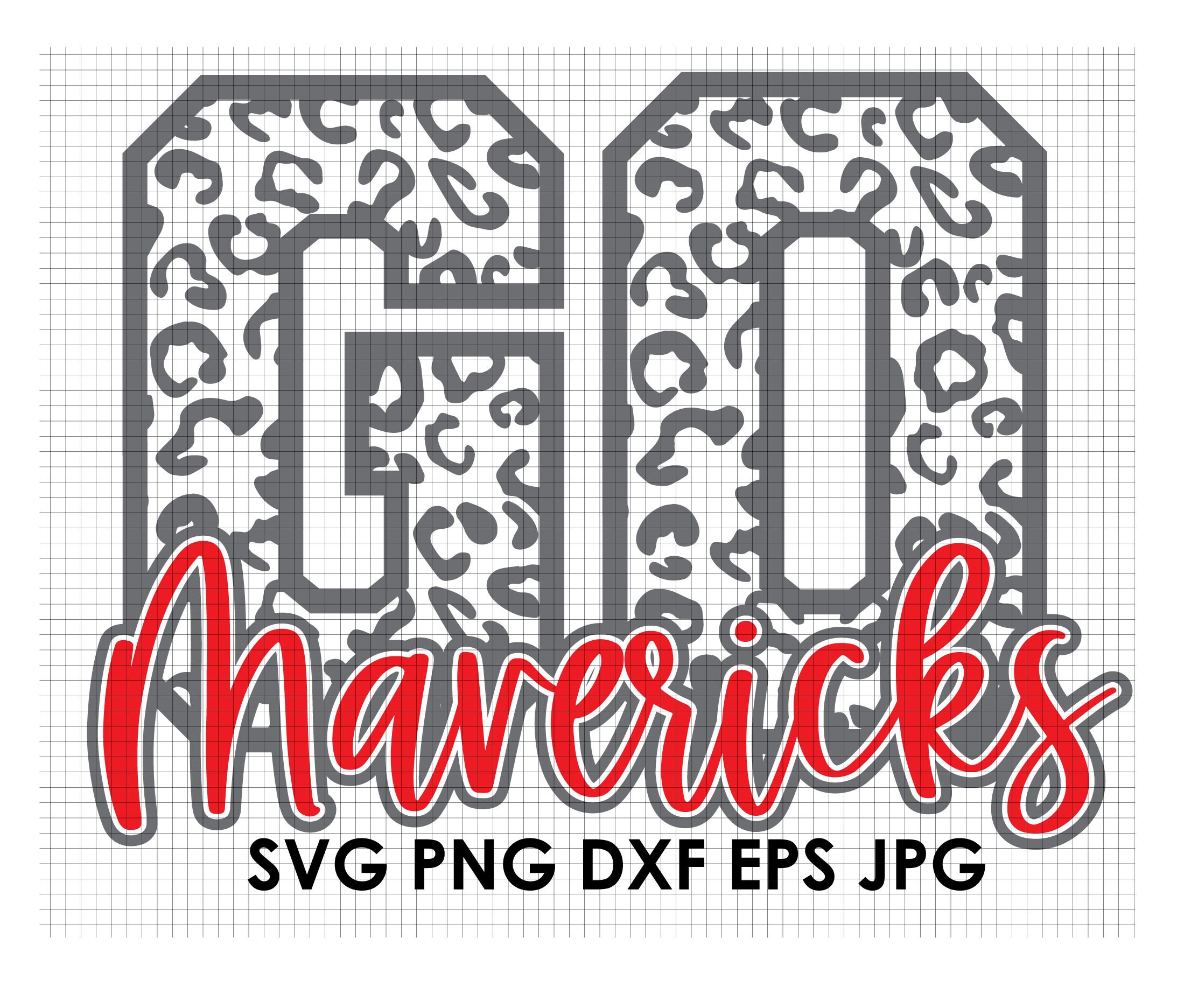 Go Mavericks. Mavericks Leopard Print Athletic SVG Png Jpg Eps and Dxf ...