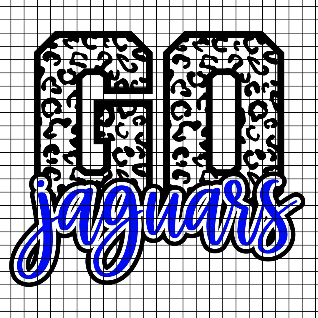 Leopard Print Go Jaguars Cut File: SVG, PNG, DXF (digital Download) - Etsy