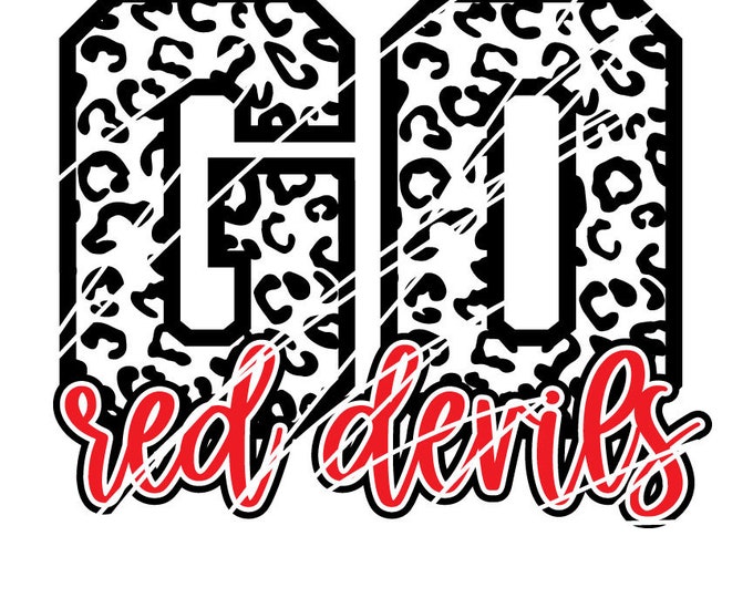 Go Red Devils Cut File for Cricut and Silhouette. SVG. Dxf. - Etsy