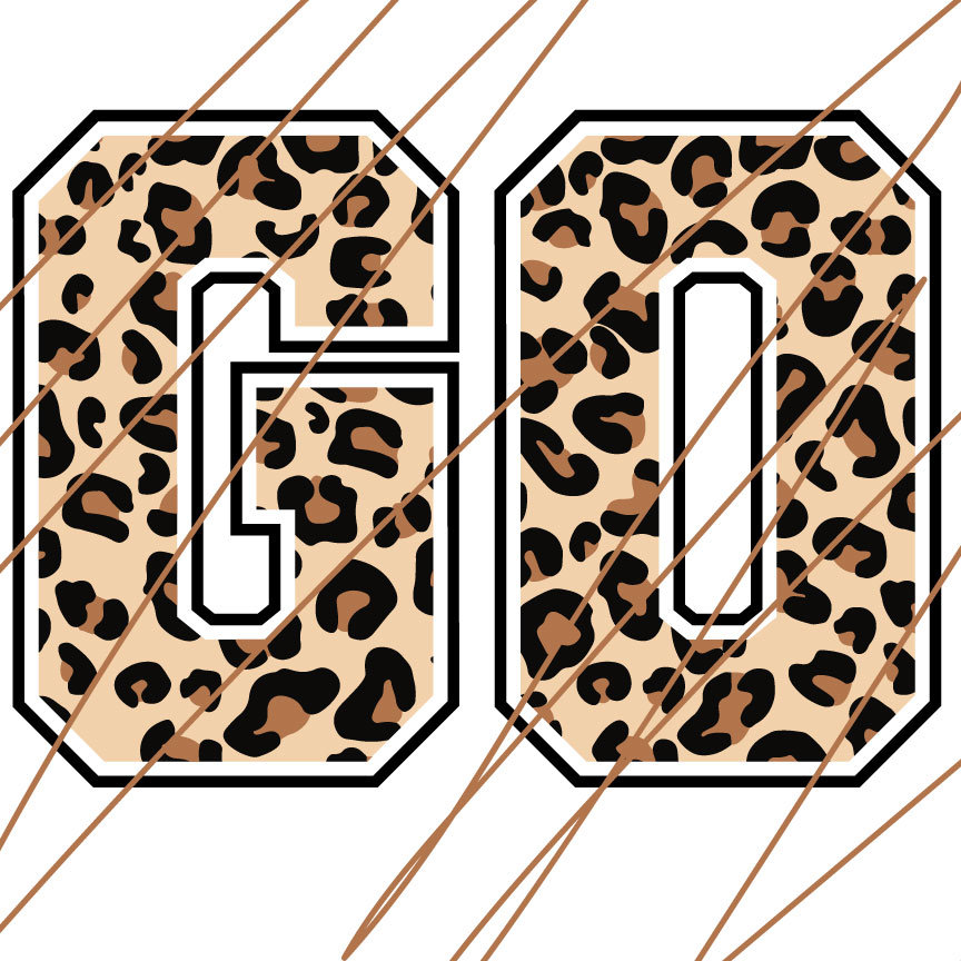 Leopard Print Go Cut File for Cricut and Silhouette. SVG. Dxf. Png. Jpg ...