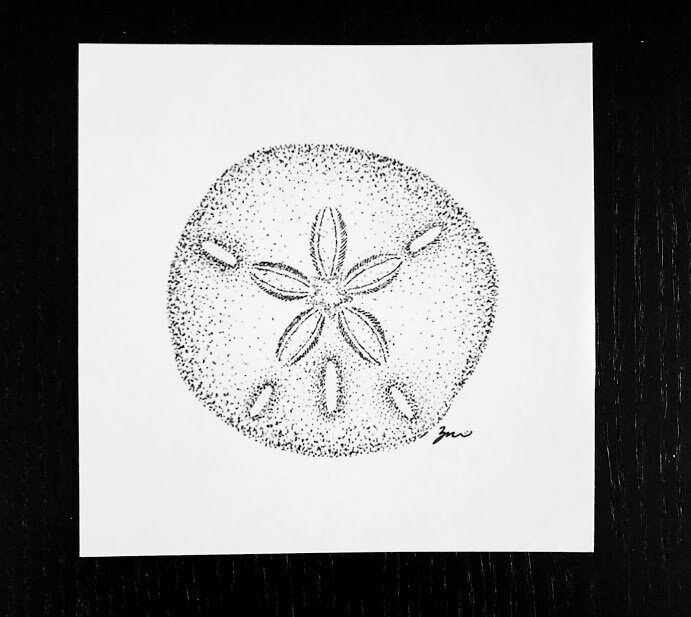 Sand Dollar Art Print - Etsy