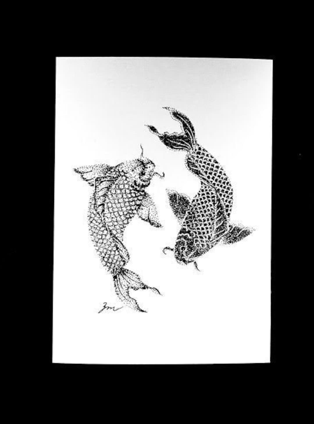 Koi Fish Art Print - Etsy