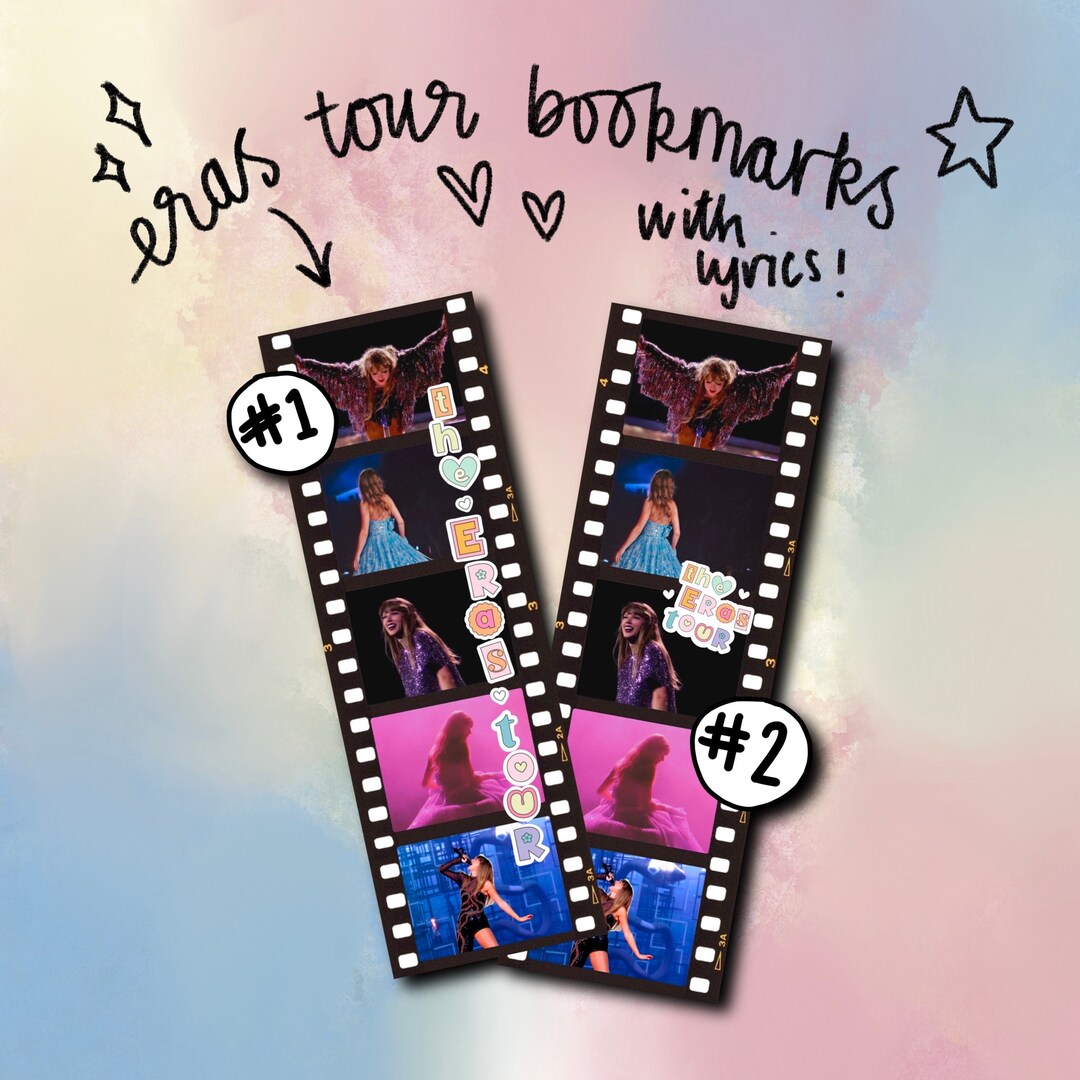 The Eras Tour || Bookmark Taylor Swift Laminated - Etsy UK