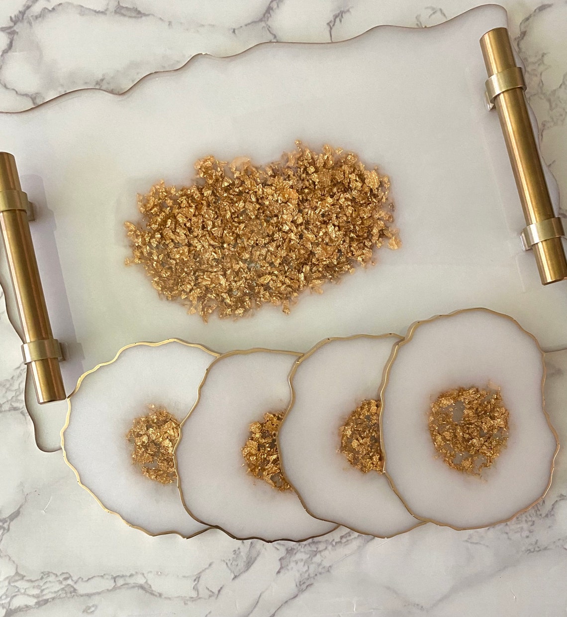 Resin Tray and Coasters - Etsy