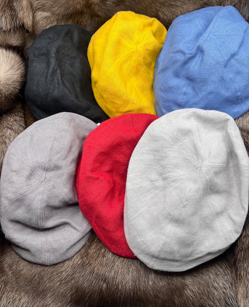 LINEN FLAT CAP | Linen Summer Cap | Stylish Linen Cap | Lightweight ...