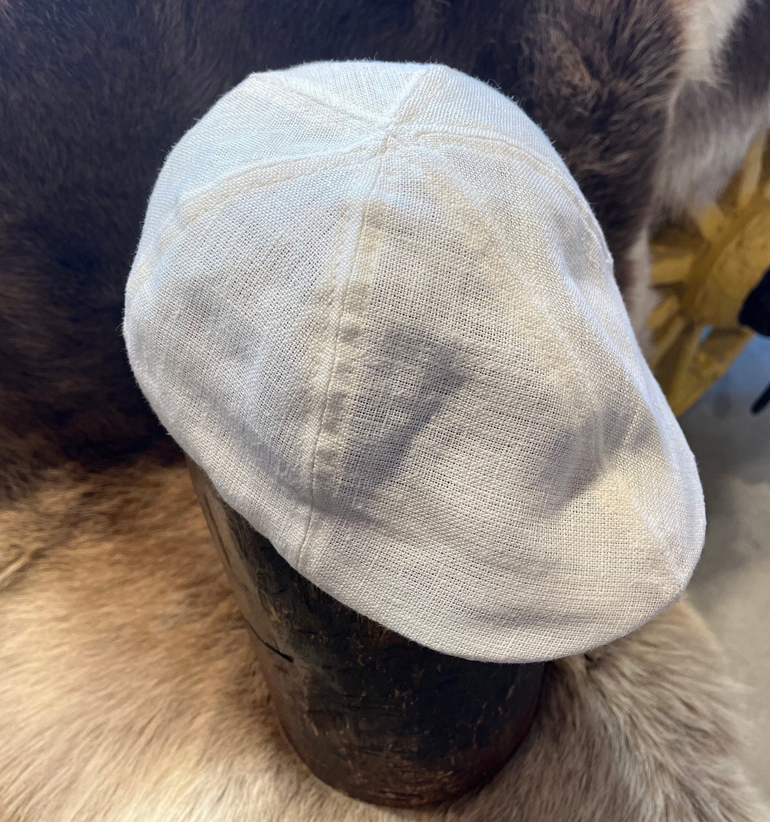 LINEN FLAT CAP Linen Summer Cap Stylish Linen Cap Lightweight Flat Cap ...