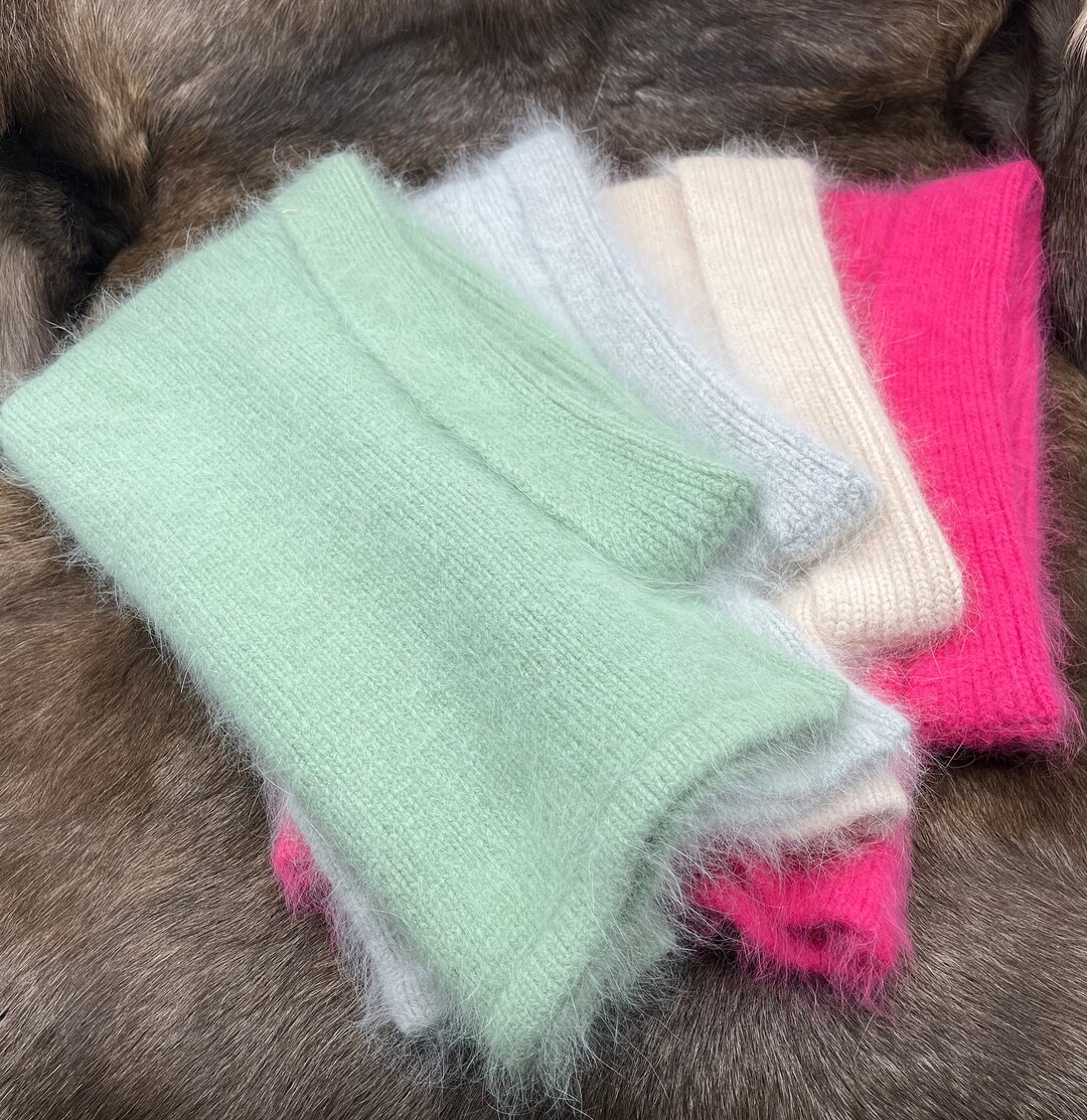 ANGORA KNIT HOOD | Fluffy Wool Hood | Versatile Balaclava | Balaclava ...