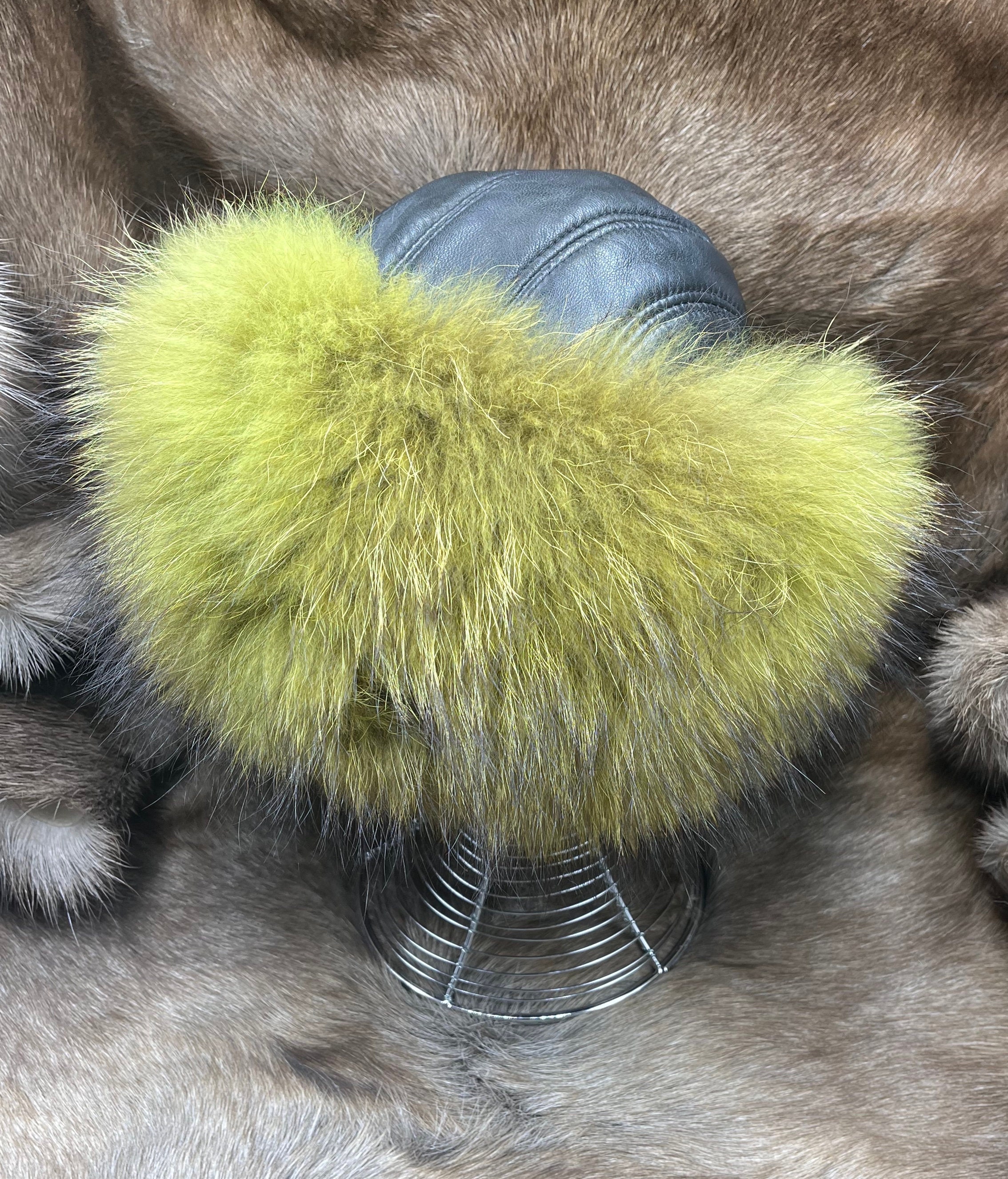 WOMEN FLUFFY HAT | Fluffy Fox Fur Cap | Luxury Winter Beanie | Elegant ...