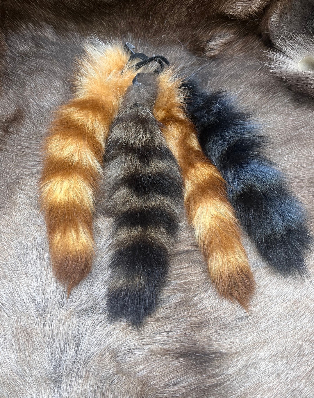 FOX FUR DESIGN Tail Durable Fur Tail Natural Fox Tail Genuine Fur Tail ...
