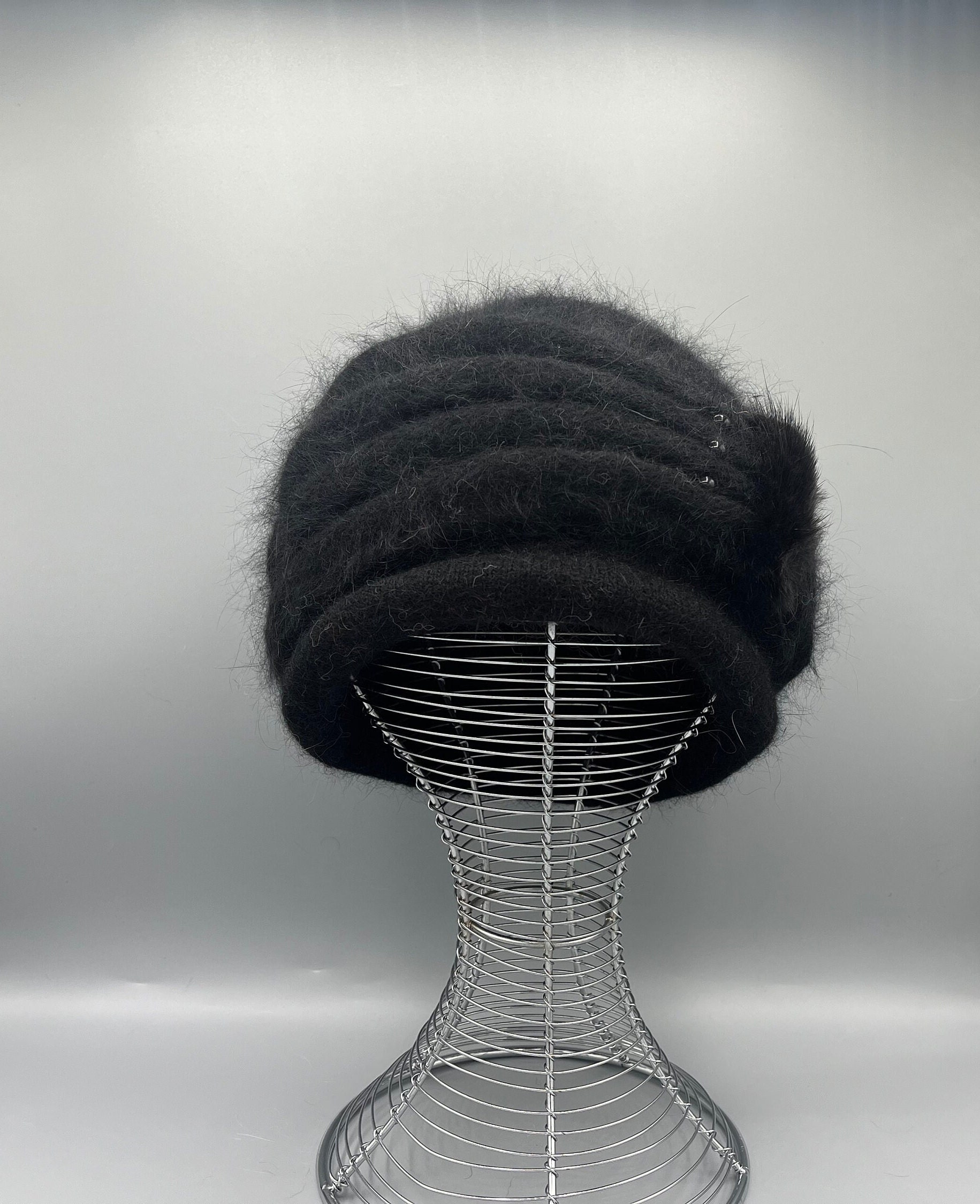 Fluffy Angora Cap Knit Women Winter Hat Christmas Gift for Daughter ...