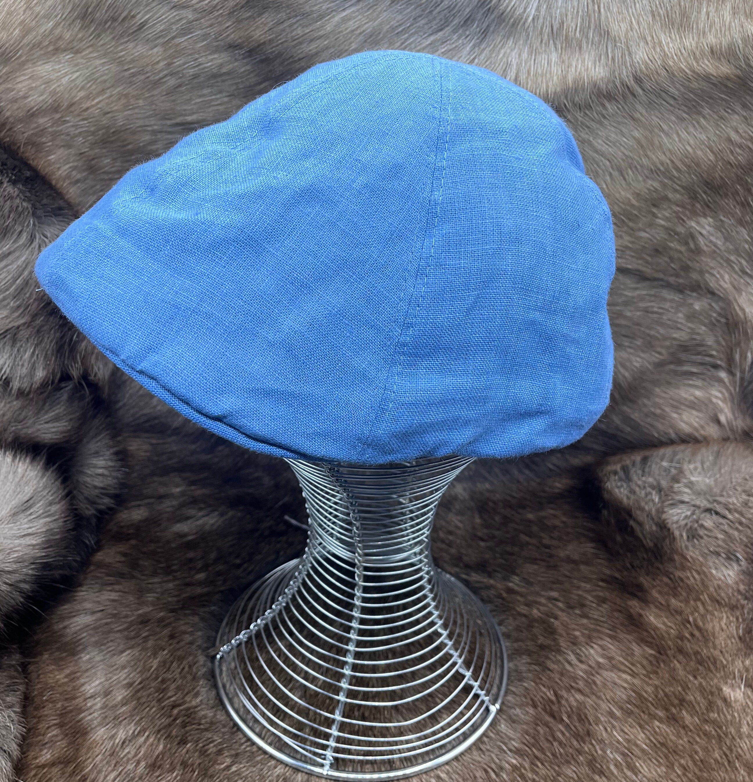 LINEN FLAT CAP Linen Summer Cap Stylish Linen Cap Lightweight Flat Cap ...