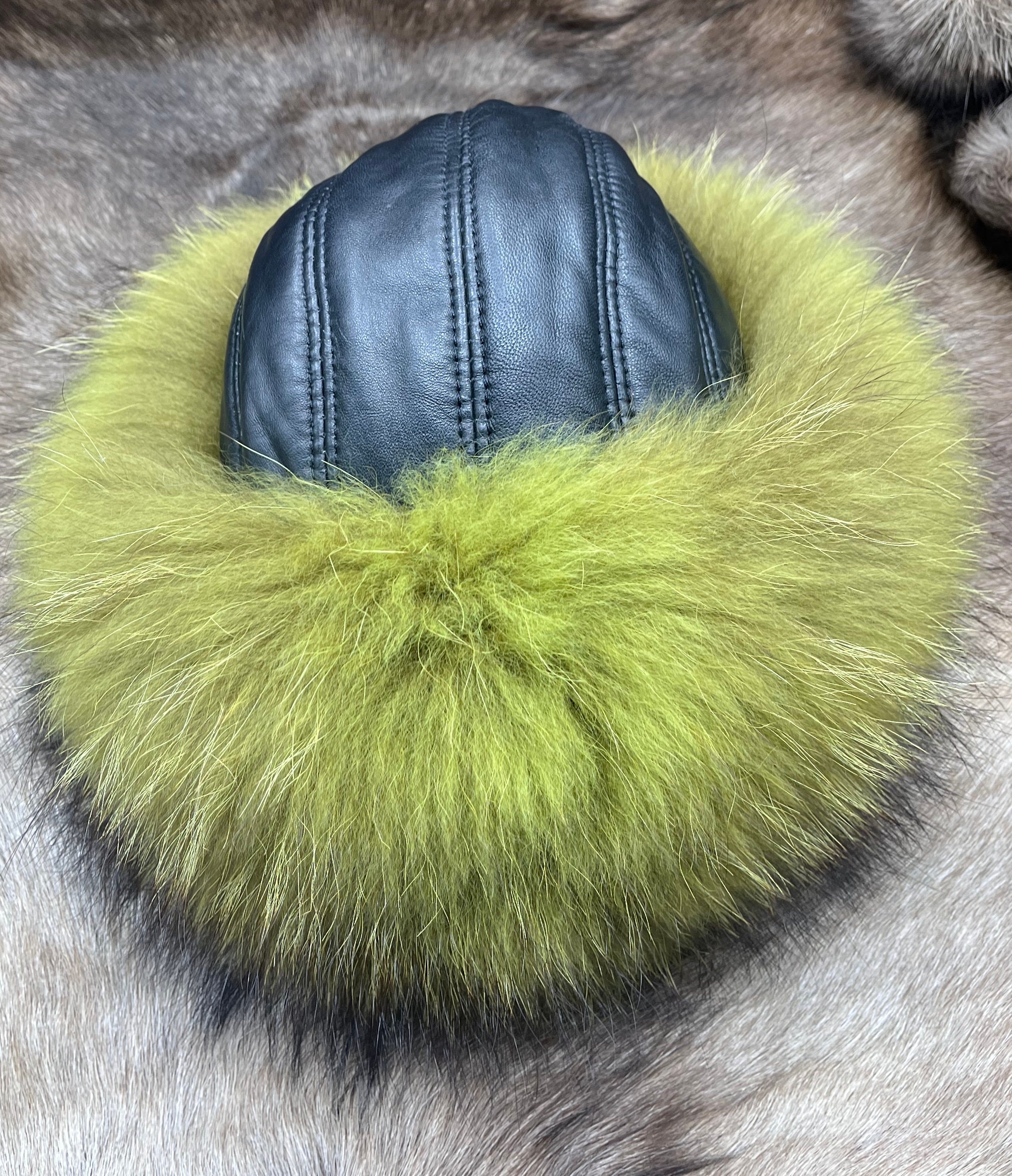 WOMEN FLUFFY HAT | Fluffy Fox Fur Cap | Luxury Winter Beanie | Elegant ...