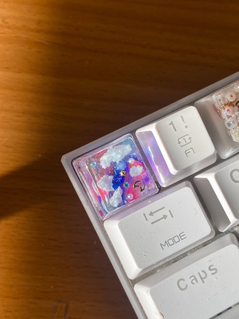 Cloud Sky Keycap, Custom Keycap, Resin Keycap, Keycap Set, Artisan ...
