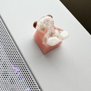 Bear Flower Keycap, Custom Keycap, Resin Keycap, Keycap Set, Artisan ...