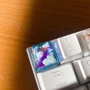 Cloud Sky Keycap, Custom Keycap, Resin Keycap, Keycap Set, Artisan ...