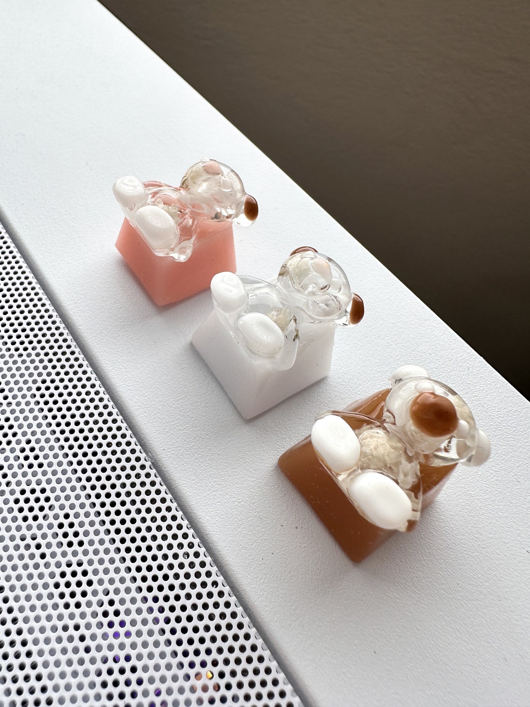 Bear Flower Keycap, Custom Keycap, Resin Keycap, Keycap Set, Artisan ...