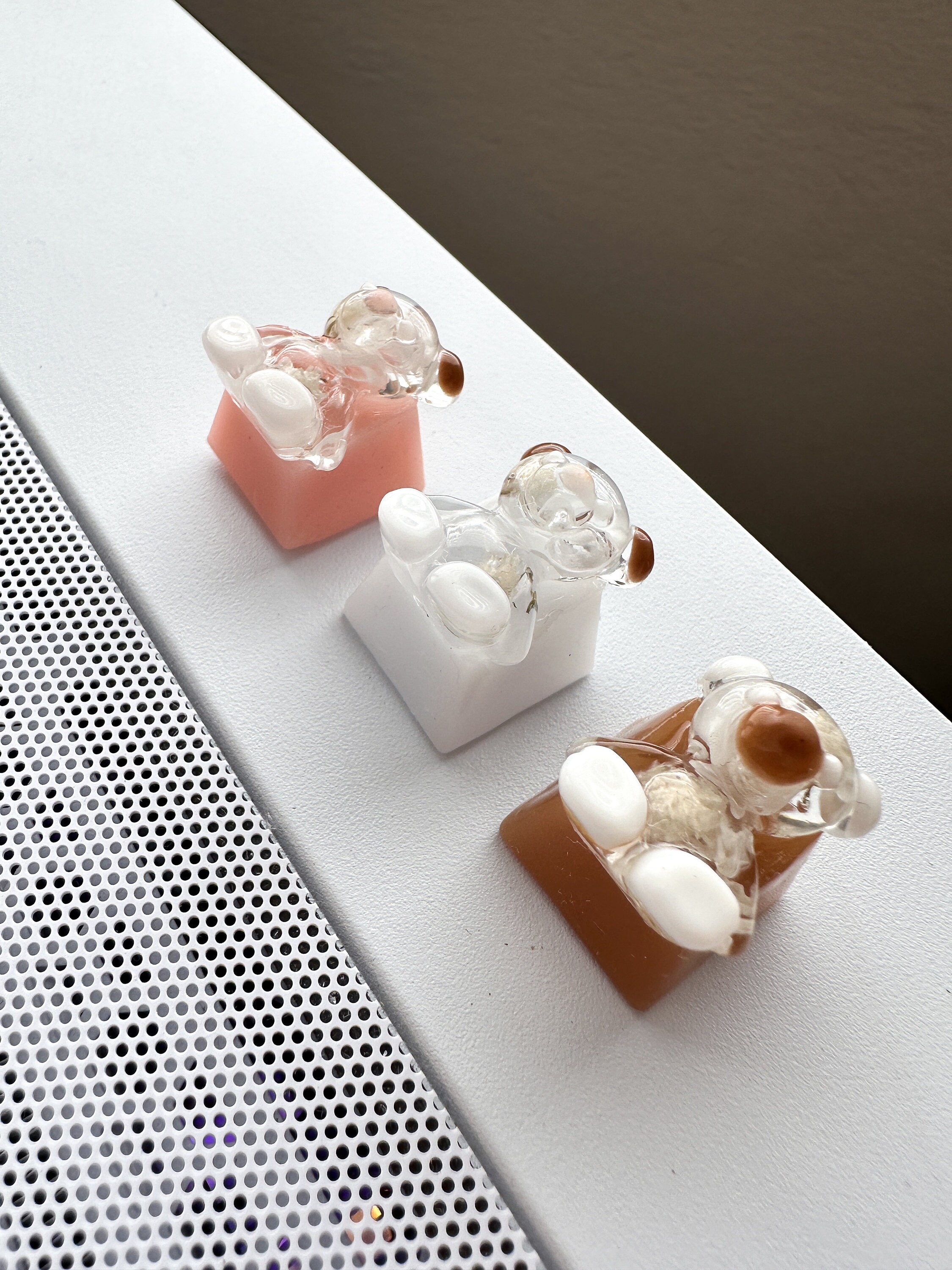 Bear Flower Keycap, Custom Keycap, Resin Keycap, Keycap Set, Artisan ...