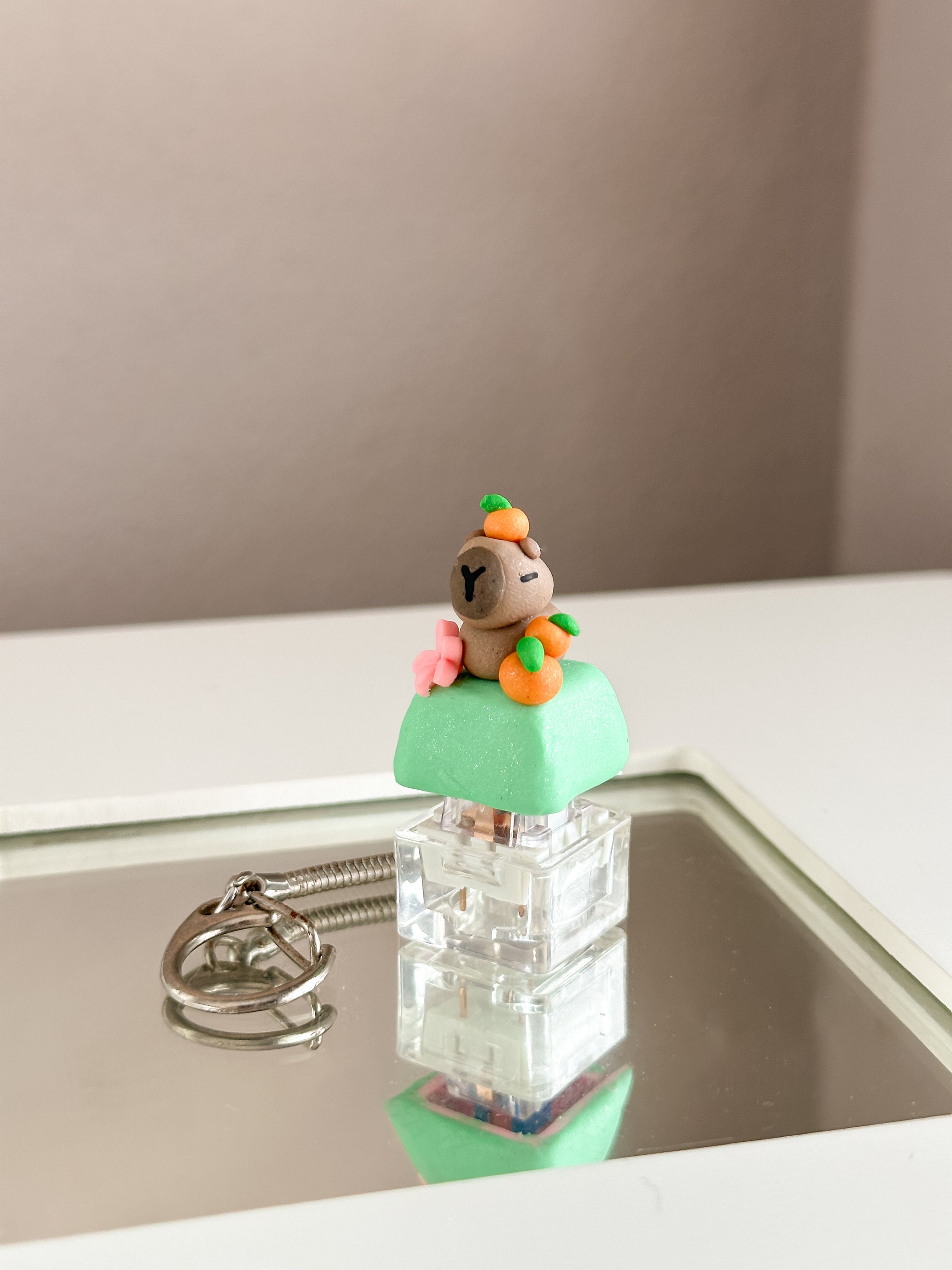 Custom Keycap Keychain Artisan Keycap Capibara Keycap Frog Keycap Sheep ...