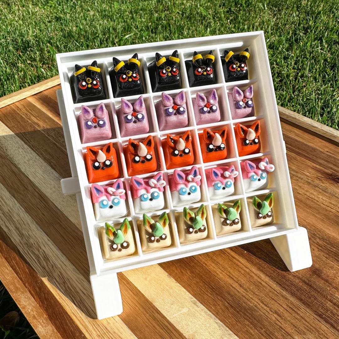 Custom Eveelution Keycaps | Artisan Keycap | Clay Keycaps | Anime ...