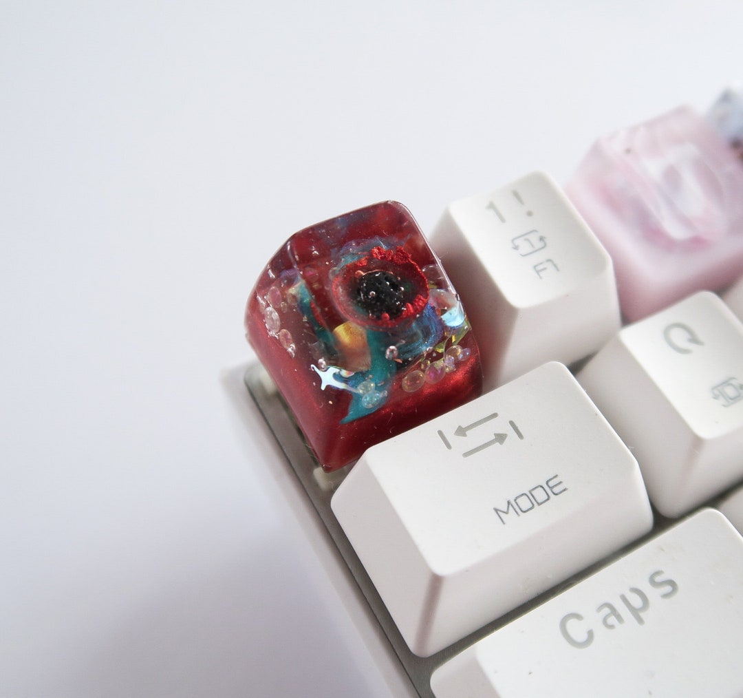 SA Resin Keycap, Custom Keycap, Artisan Resin Keycap, Galaxy Keycap ...