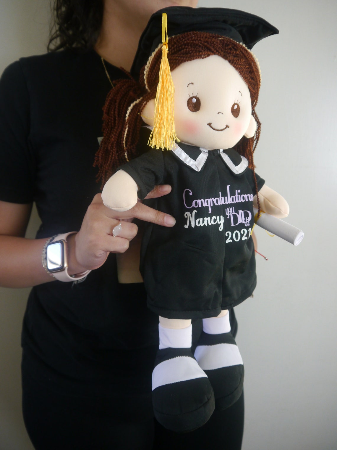 Personalized graduation Doll Class of 2021 grad gift grad | Etsy