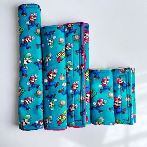 Mario Seat Belts Cover Mario Bros Papped Strap Cover Soft Seat Belt ...