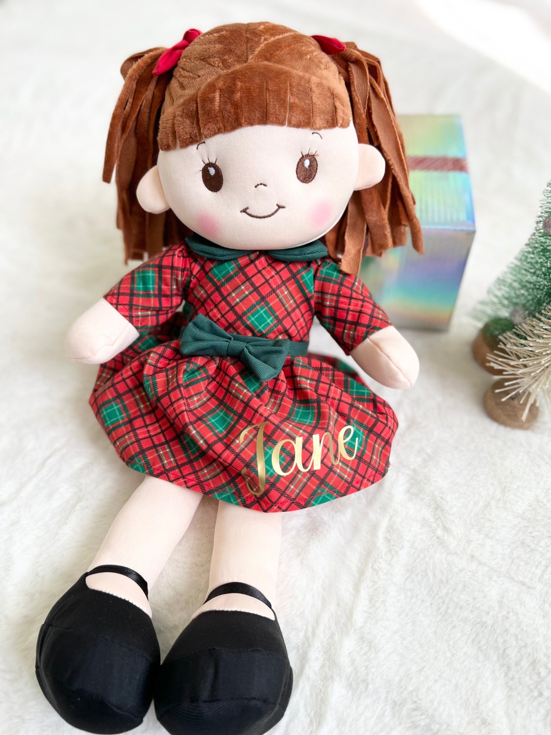 Personalized Doll, My First Christmas Gift , Soft , Easy to Carry ...