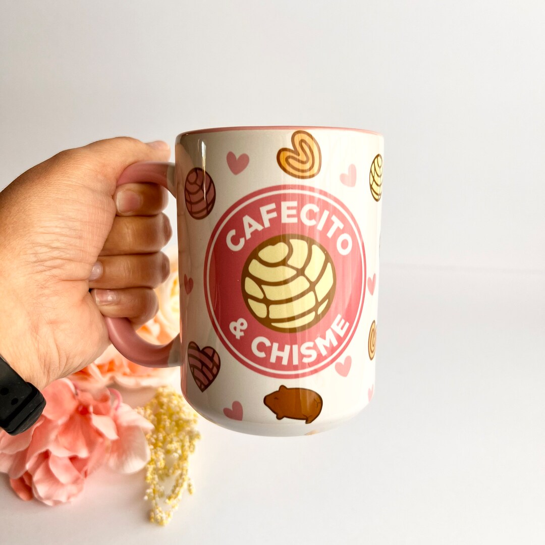 Cafecito Y Chisme Pink Mug Mother T Bff T Valentines Day