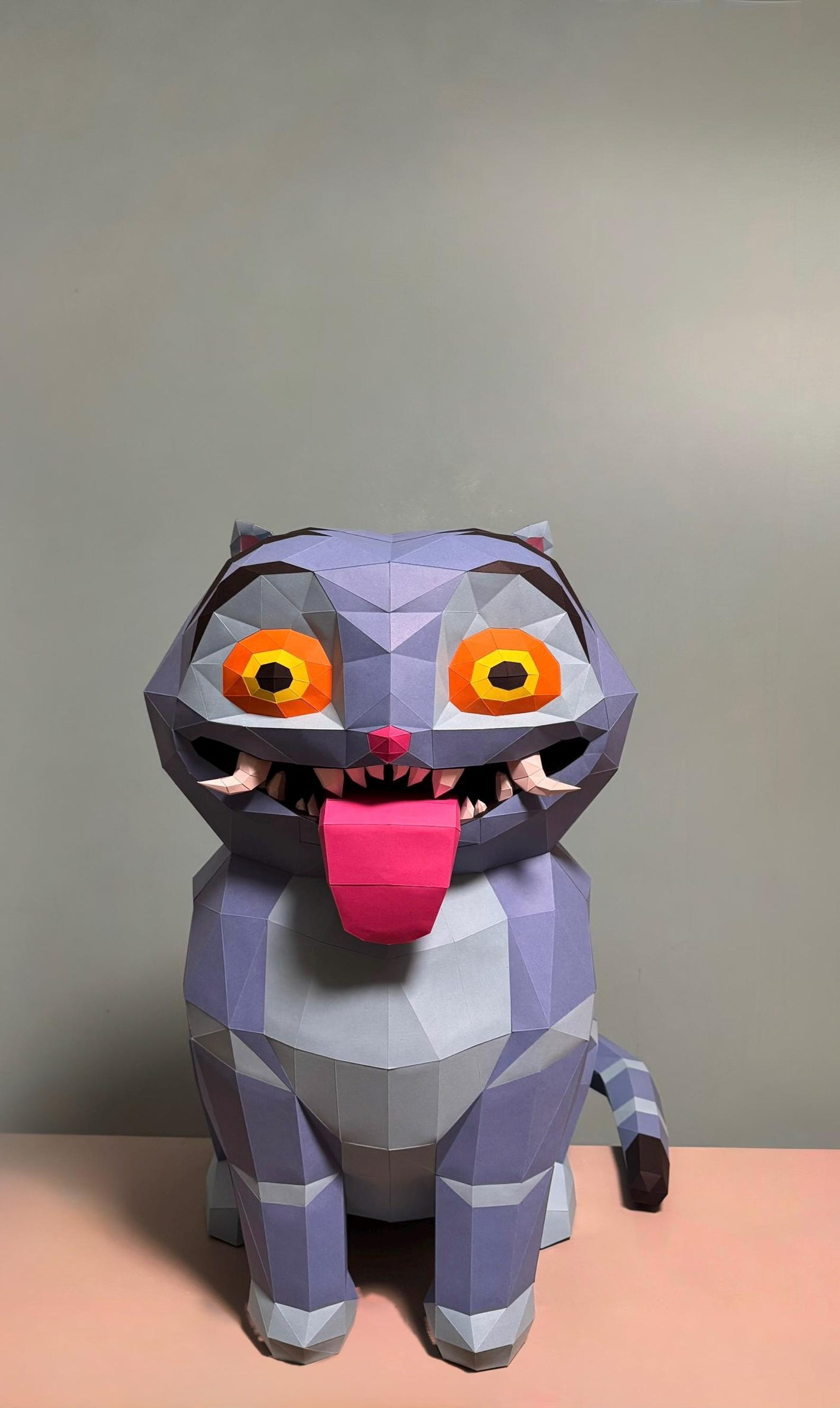 Derpy Tiger Kpop Demon Hunters Papercraft 3D Derpy Printable Template ...